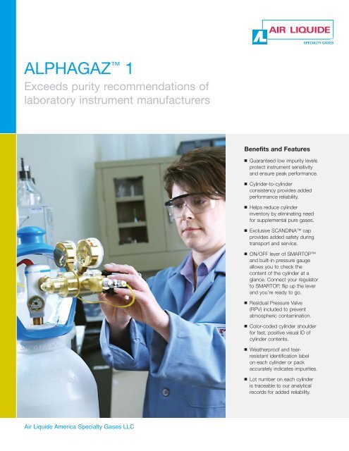 ALPHAGAZ 1 Pure Specialty Gases from Air Liquide