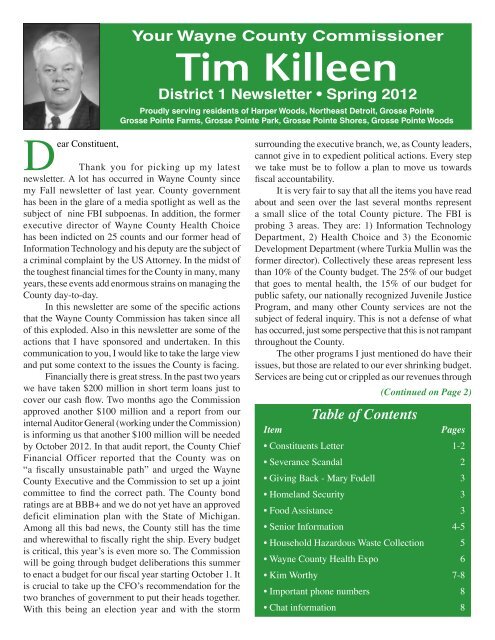 Tim Killeen - Wayne County