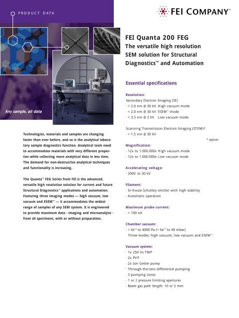 FEI Quanta 200 FEG - EMEZ