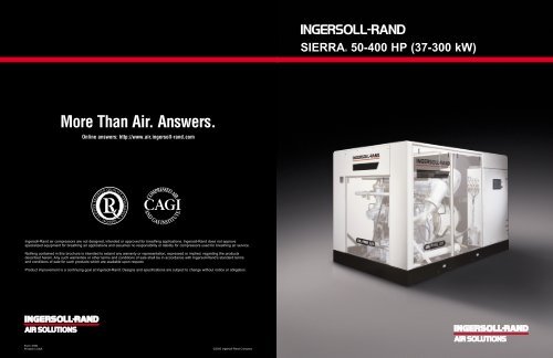 Sierra Fixed Speed Oil Free Rotary Screw Air Compressor