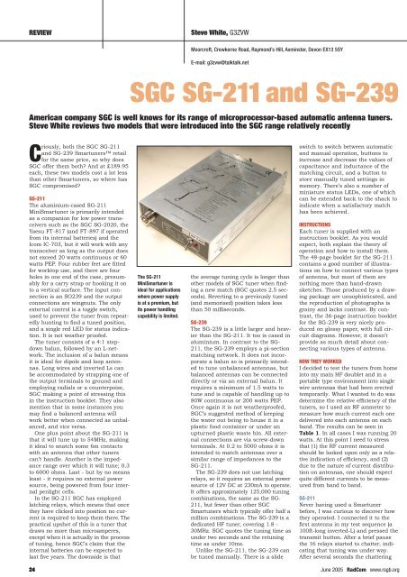 SG-211 & SG-239 Radcom 06/05(pdf) - SGC