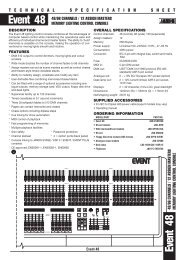 HPC Dimmer Cut Sheet - Jands