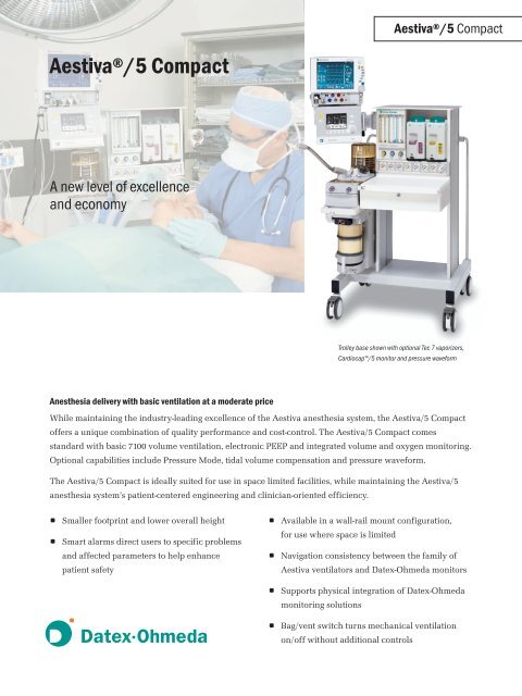 Aestiva®/5 Compact - GE Healthcare