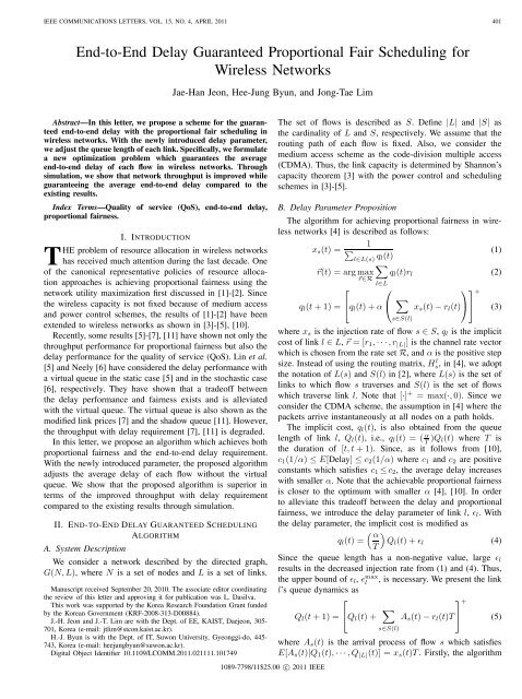 End-to-End Delay Guaranteed Proportional Fair ... - IEEE Xplore