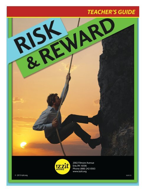 Risk and Reward Teacher's Guide - Izzit.org