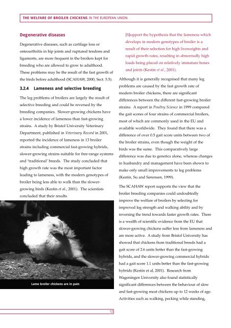 THE WELFARE OF BROILER CH