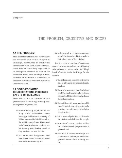 the problem, objective and scope - National Information Centre of ...