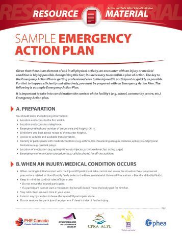 How to write a emergency action plan