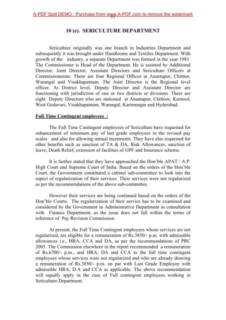 10 (e). SERICULTURE DEPARTMENT - Seri.ap.gov.in