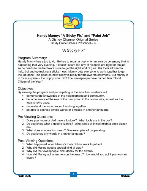 “A Sticky Fix” - Go.com - Disney Channel