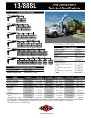 IMT 5200 Articulating Crane Specification Sheet - Truck Utilities
