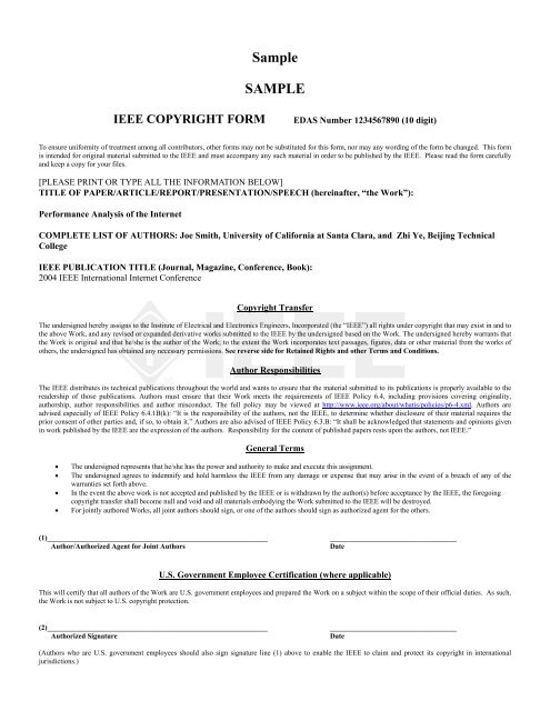 Copyright Form - IEEE ICC 2014