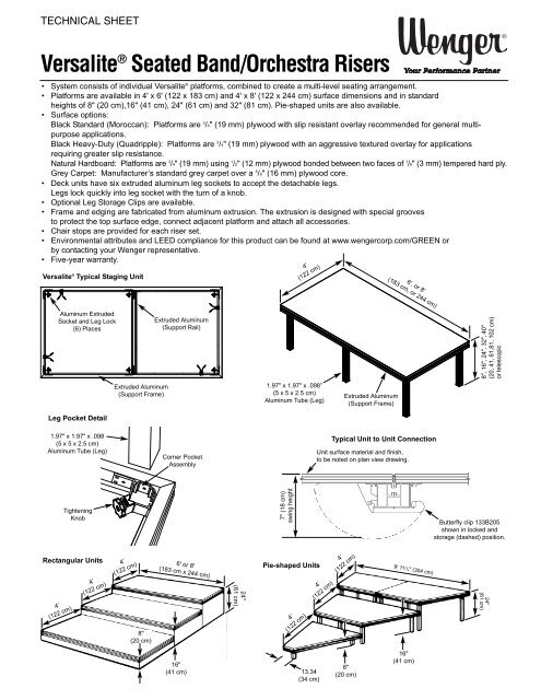 Wenger Versalite Platform Parts
