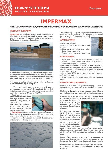Single component liquid waterproofing membrane