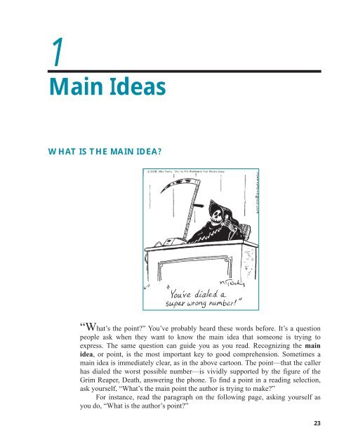1 Main Ideas - Townsend Press