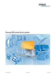 The Demag Wheel Range - Demag Cranes & Components