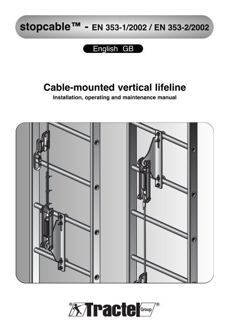 User instructions - Tractel