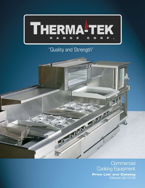 Therma-Tek Range Product Catalog Therma-Tek Range Product Catalog
