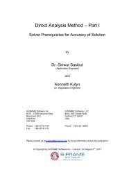 Direct Analysis Method â Part II - S-FRAME SOFTWARE