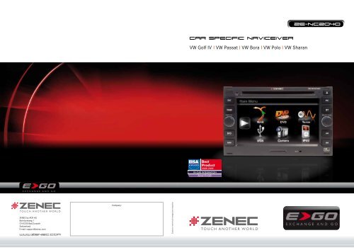 CAR SPECiFiC NAViceiver ZE-NC2040 - Zenec