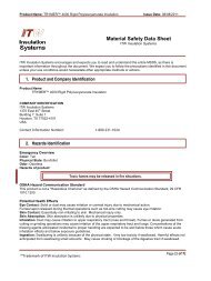 TRYMER Pipe Insulation and LEED - ITW Insulation Systems