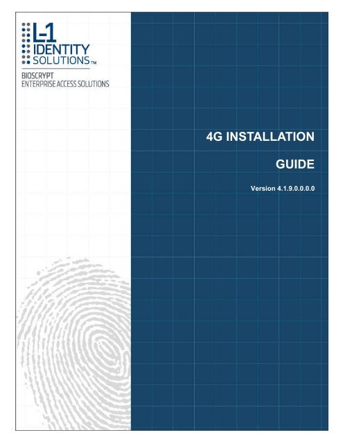 4G INSTALLATION GUIDE - Morpho