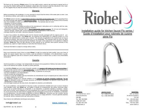 installation - Riobel