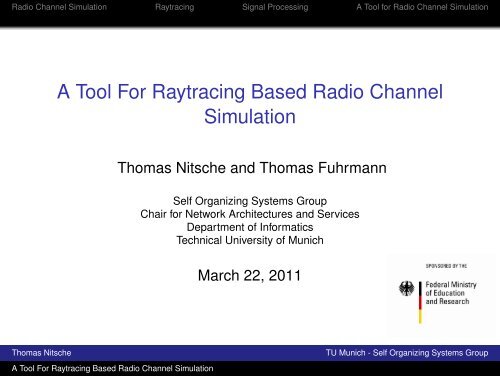 A Tool For Raytracing Based Radio Channel Simulation