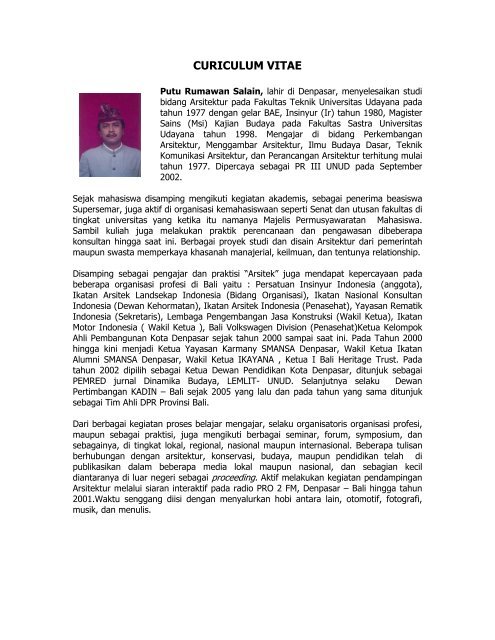 CV Rumawan - GDLN Universitas Udayana