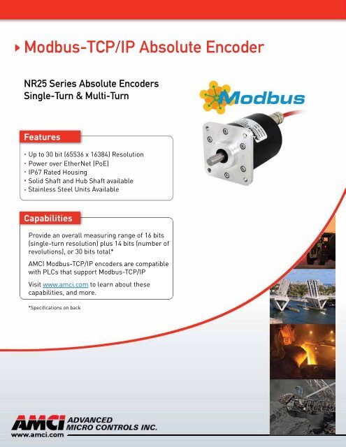 Modbus Tcp Ip Absolute Encoder Automated Control