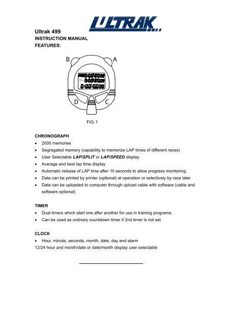 ULTRAK 499 Instructions - by CEI