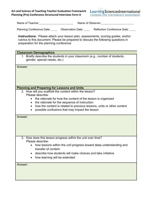 art-and-science-of-teaching-teacher-evaluation-framework