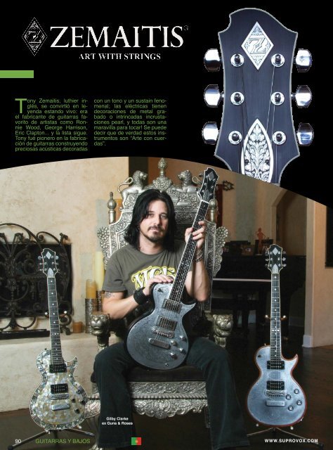 GUITARRAS Y BAJOS 90 Tony Zemaitis, luthier in- glÃƒÂ©s ... - Suprovox