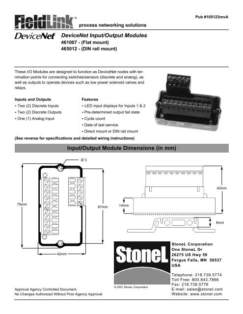 DeviceNet IO Module.qxd - StoneL