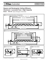 Direct Spiral Duct-Mounted Supply Grilles - Titus