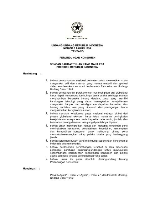 UNDANG-UNDANG REPUBLIK INDONESIA NOMOR 20 TAHUN