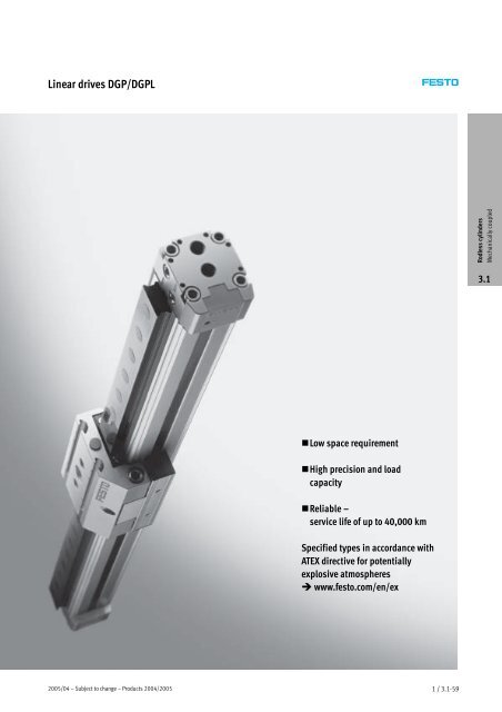 Catalog - Rodless type DGP - Allied Automation, Inc.