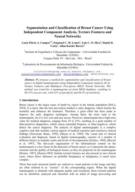 Segmentation and Classification of Breast Cancer Using ... - It works!