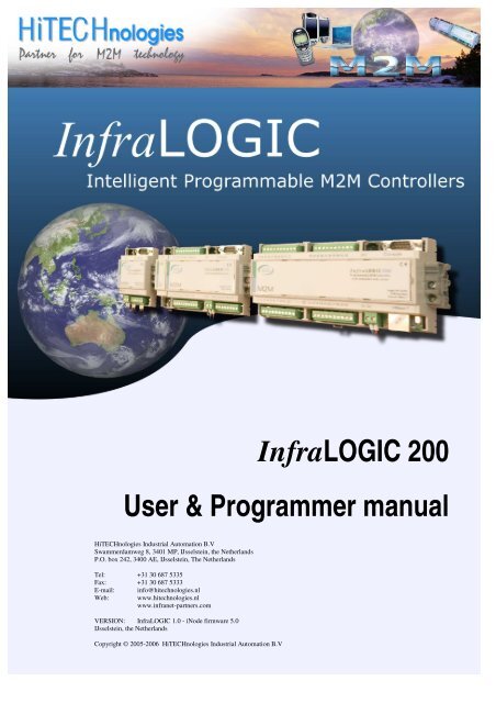 InfraLOGIC 200 User & Programmer manual