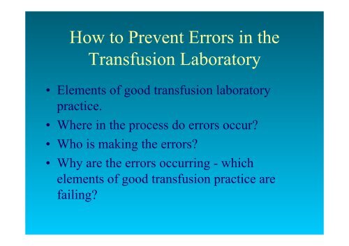 How to Prevent Errors in