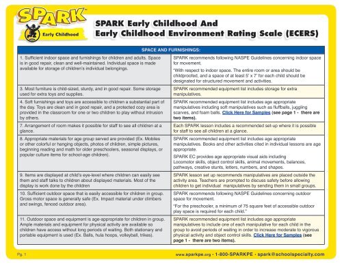 SPARK Early Childhood And Early Childhood Environment Rating ...