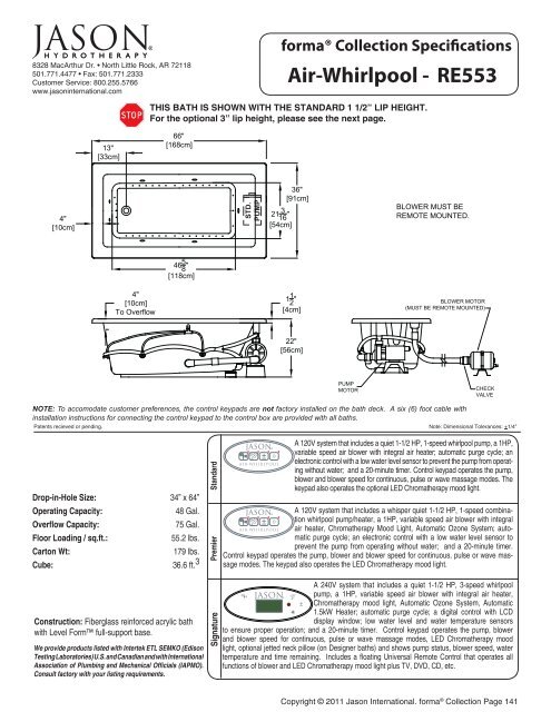 Air-Whirlpool - EDIT ME RE553 - Jason International