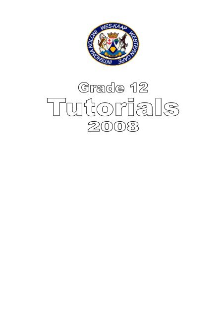 Grade 12 Tutorials.pdf - Maths Excellence