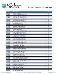 material safety data sheet sklar polish - Sklar Surgical Instruments