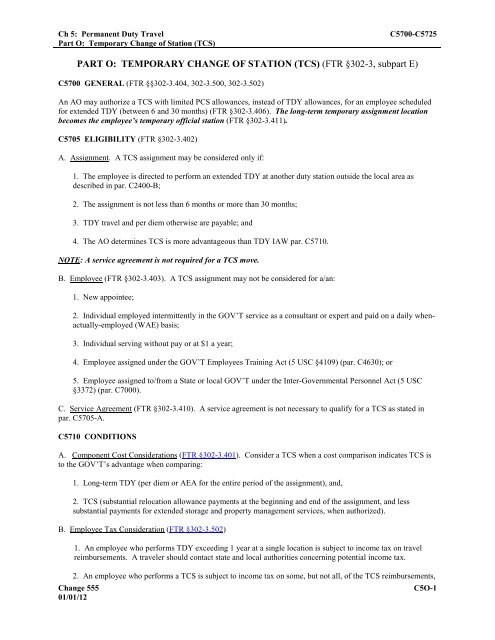 Ch 5: Permanent Duty