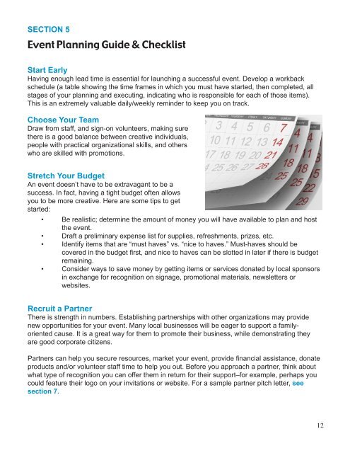 Event Planning Guide & Checklist - ABC Life Literacy Canada
