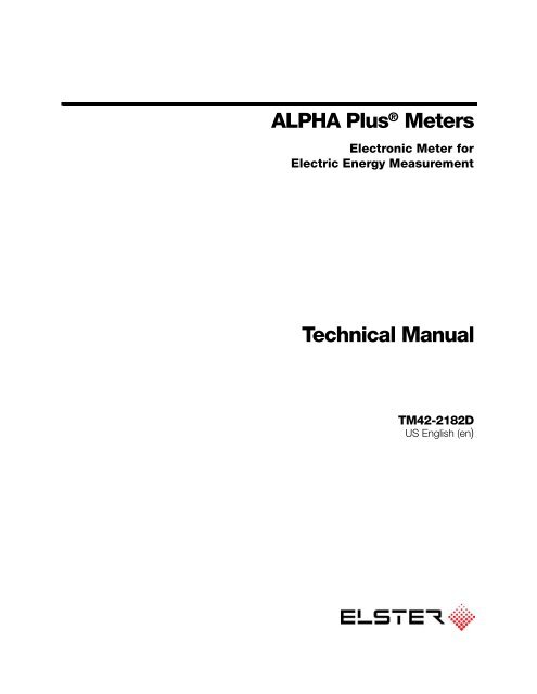 ALPHA Plus® Meters Technical Manual - VariTech Solutions