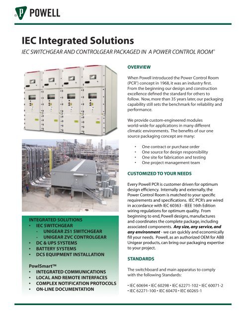 IEC Integrated Solutions - Powell Industries, Inc.