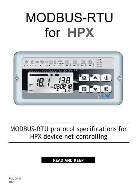 MODBUS-RTU for HPX - Vortvent