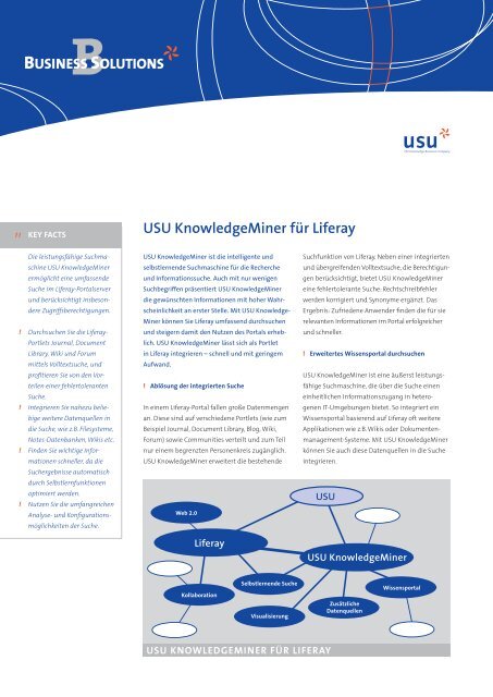 USU KnowledgeMiner für Liferay - Usu AG